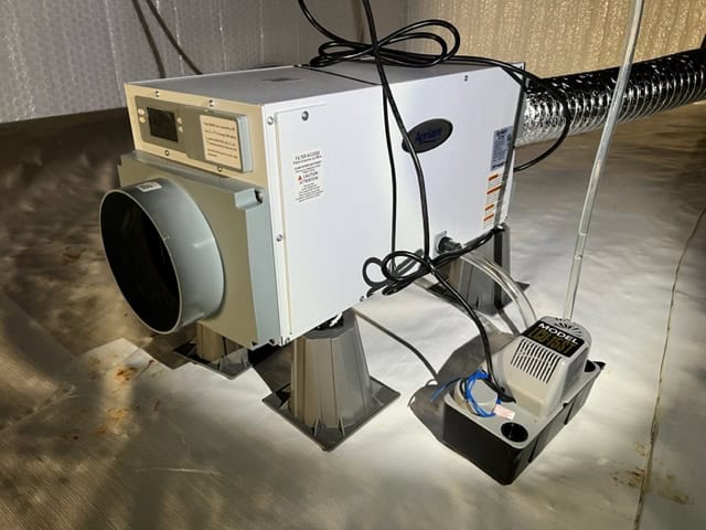 Professional Basement & Crawl Space Dehumidifier Installation in ...
